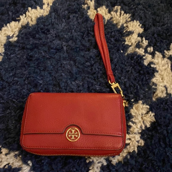 Tory Burch | Bags | Tory Burch Red Zip Around Wallet | Poshmark